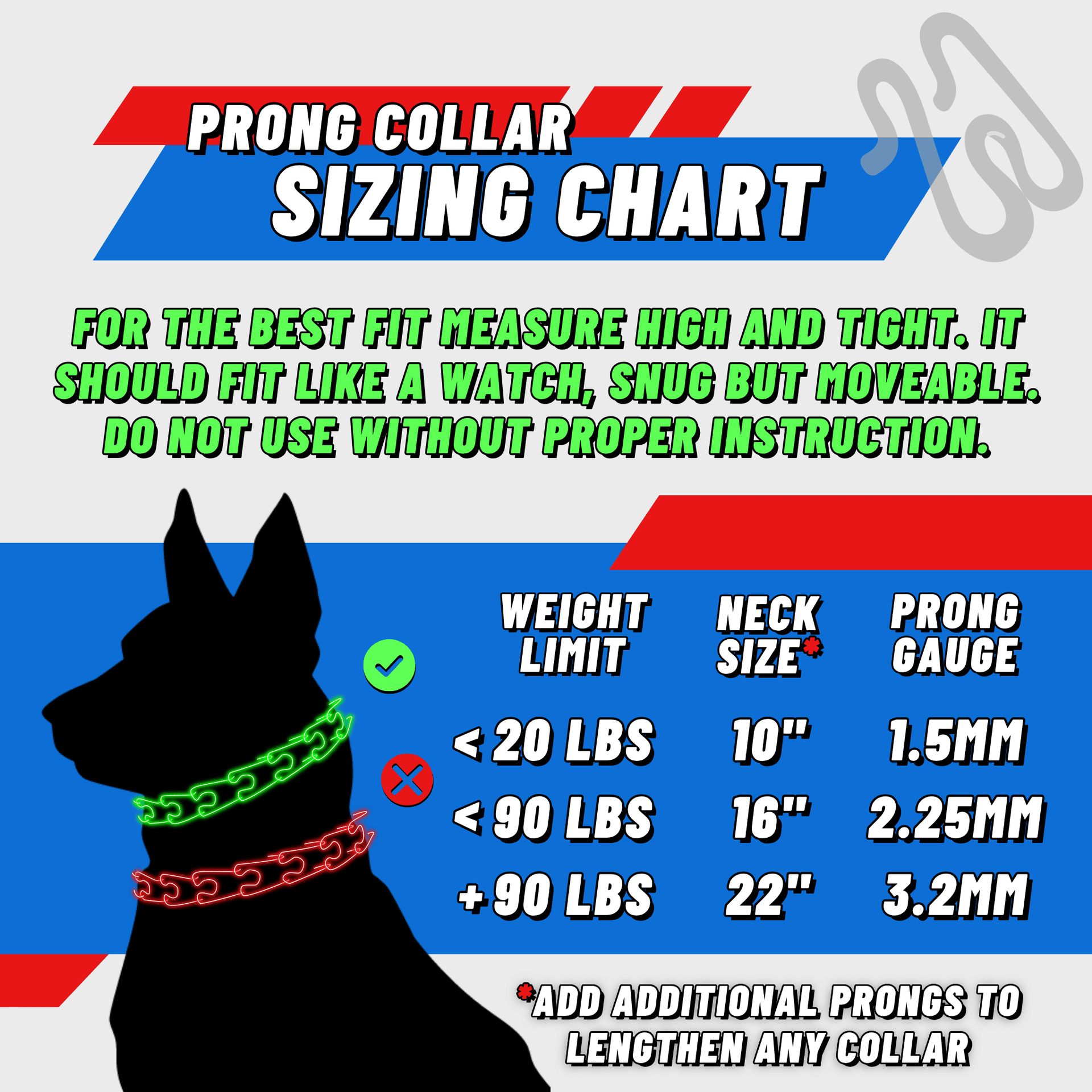 Prong Collars – American Standard Dog Training Store